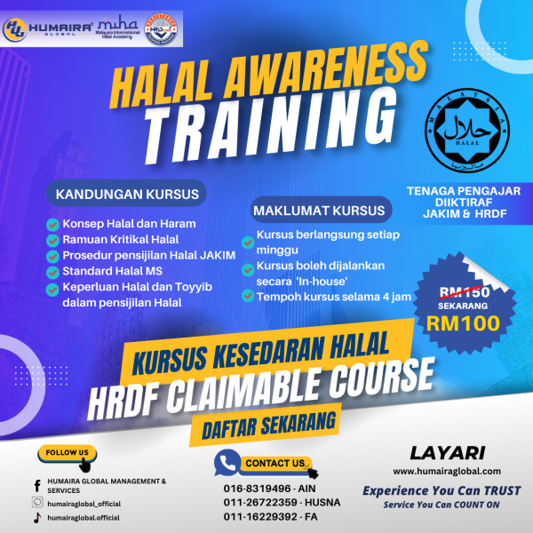 Senarai Kursus & Perkhidmatan - HUMAIRA GLOBAL MANAGEMENT & SERVICES